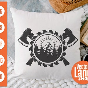 Saw Blade Svg Forest Tree SVG Pine Trees Svg Axe Svg Wood - Etsy Canada