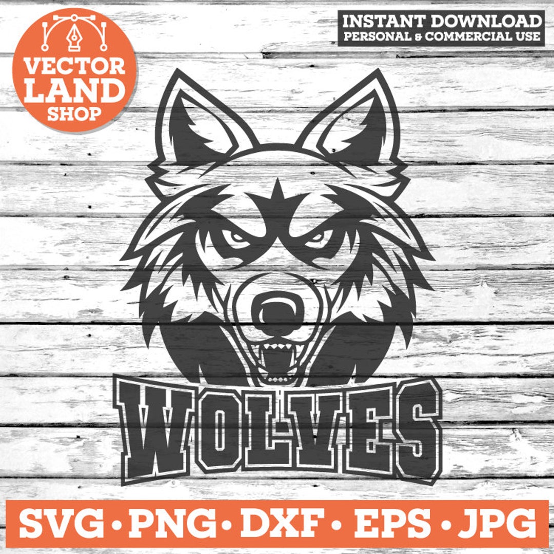 Wolves Svg, Wolf Svg, Wolf Png, School Mascot, Wolf Clipart, Wolf ...