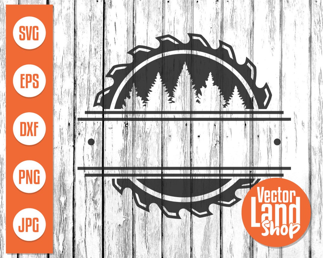 Saw Svg Wood Working SVG Pine Trees Svg Blade Svg - Etsy