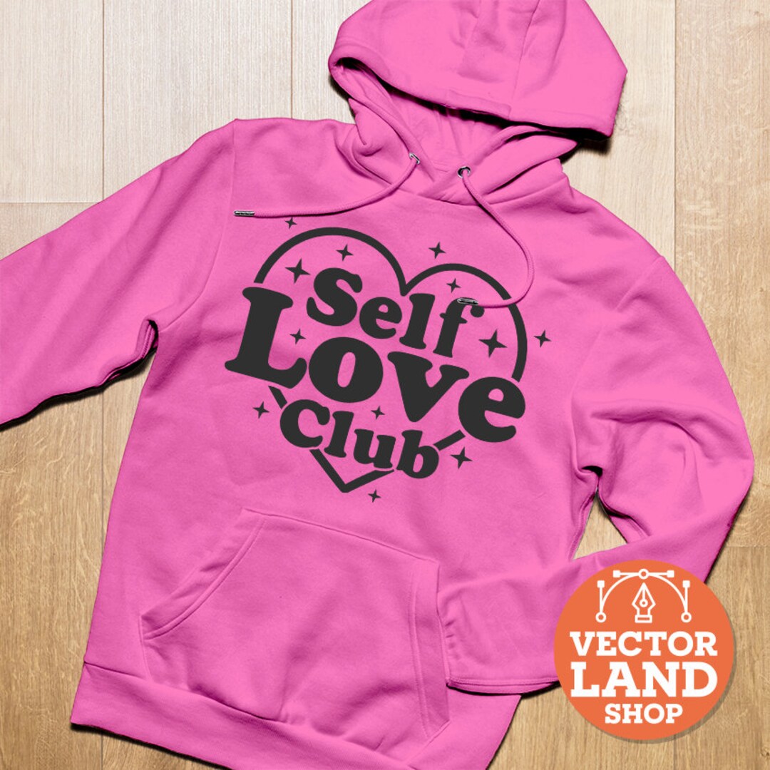 Self Love Club Svg Valentine's Day Svg Heart Svg Love - Etsy