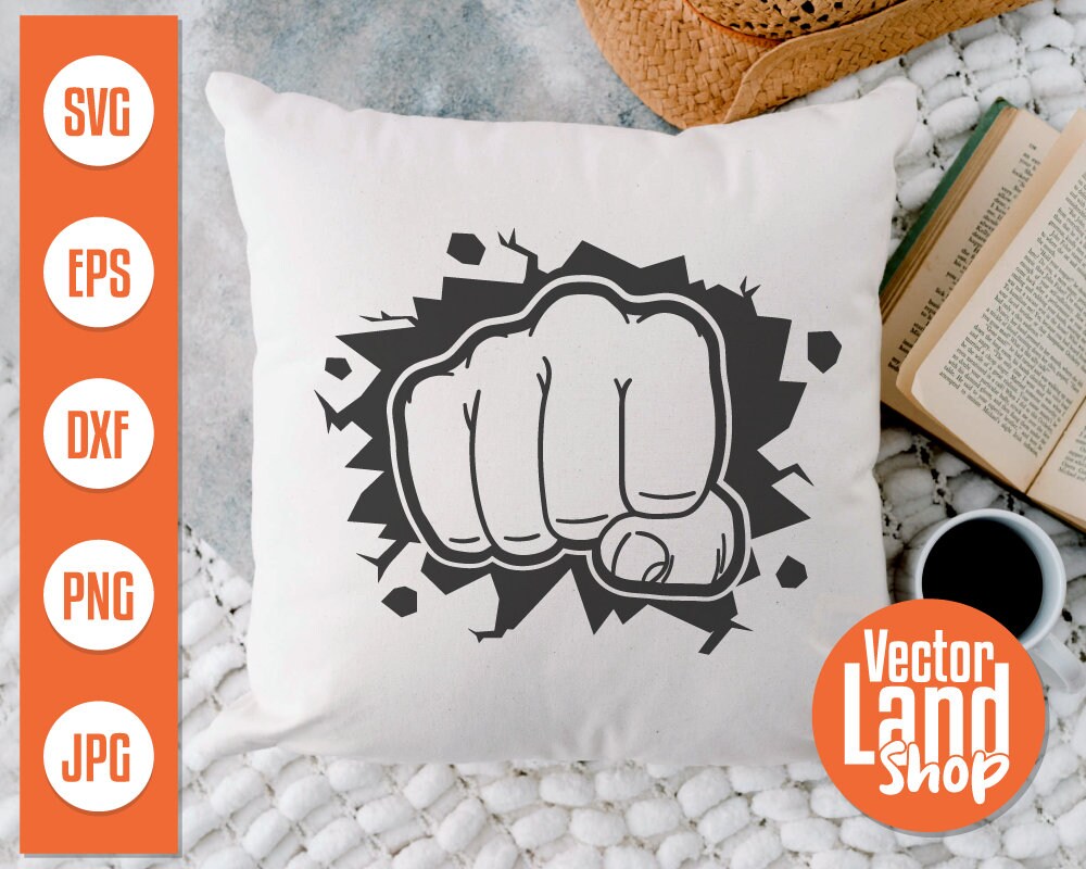 Punch Svg Fist Svg Hand Svg Attack Svg Fighter Svg MMA - Etsy Singapore