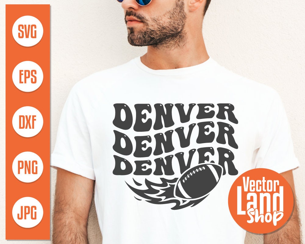Denver Football Svg Denver Svg Football Team Logo American - Etsy