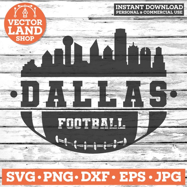 Dallas Skyline Png - Etsy