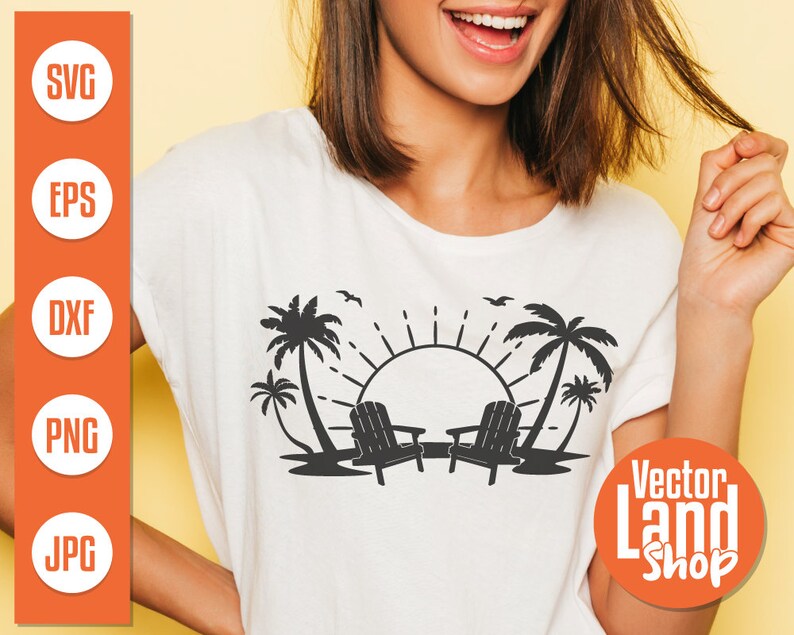 Palm Tree Svg Beach Svg Beach Vibes Svg Summer Svg - Etsy