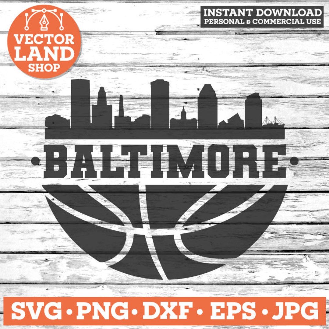 Baltimore Basketball Svg, Baltimore Svg, Basketball Team Logo ...