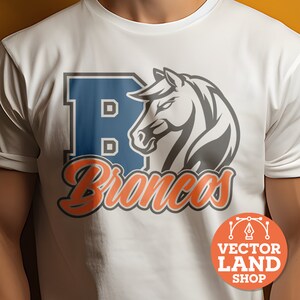 Broncos Svg, Bronco Svg, Broncos Png, Mascot Svg, Team Svg, Broncos ...