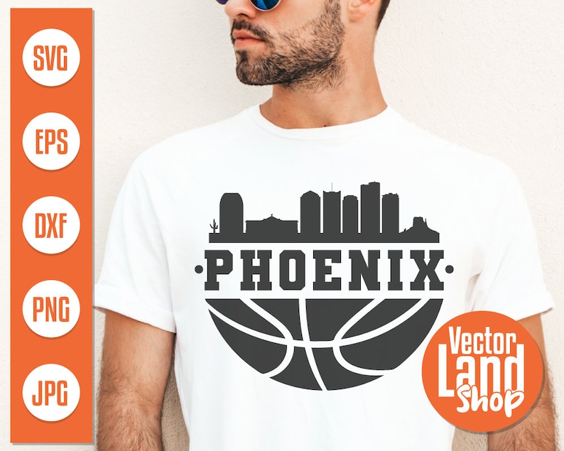 Phoenix Basketball Svg Phoenix Svg Basketball Team Logo - Etsy