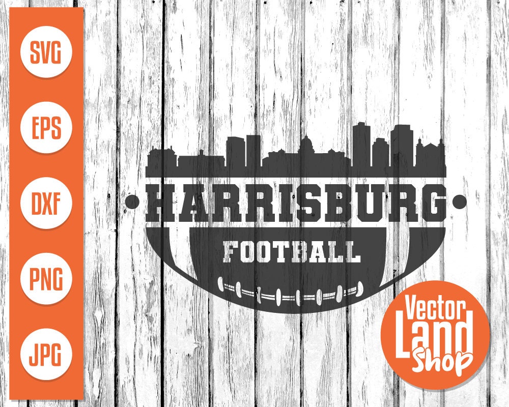 Harrisburg Football Svg Harrisburg Svg Football Team Logo - Etsy