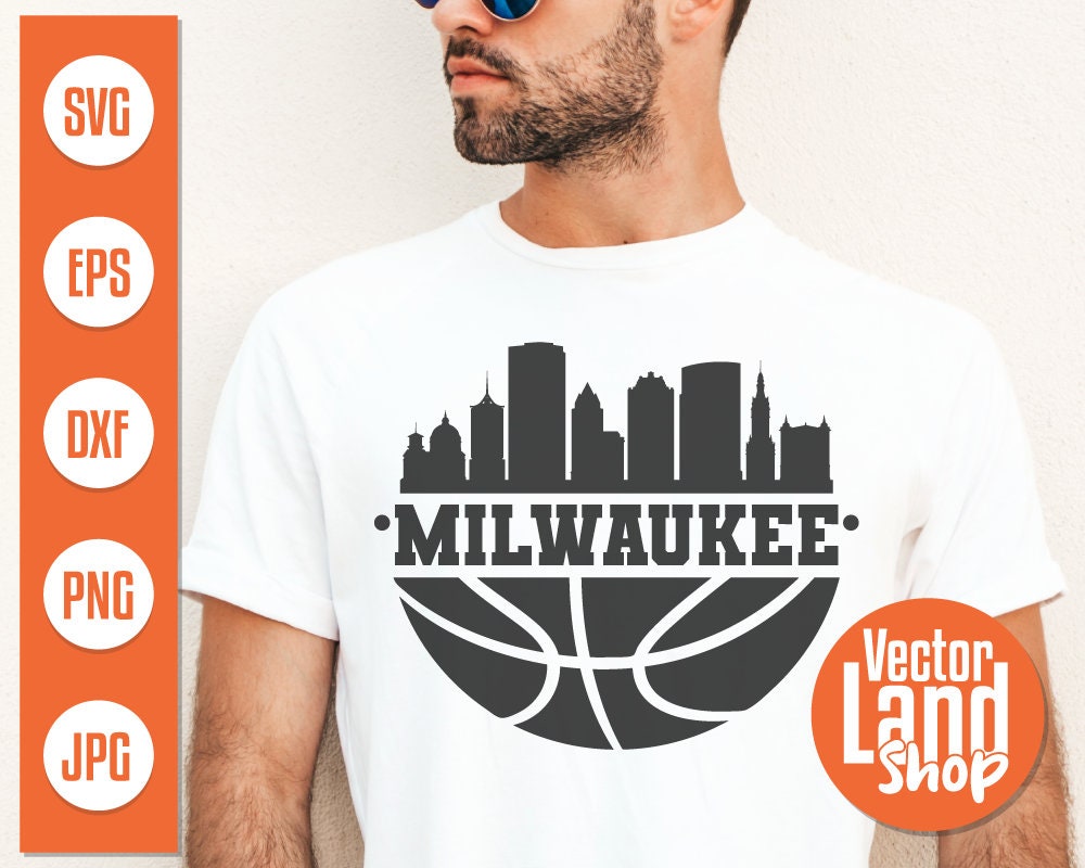 Milwaukee Basketball Svg Milwaukee Svg Basketball Team Logo - Etsy ...