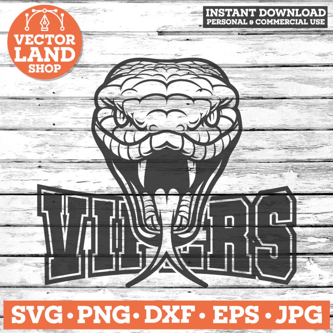 Vipers Svg, Mascot Team Svg, Team Logo, Mascot Svg, Vipers Png, Viper ...