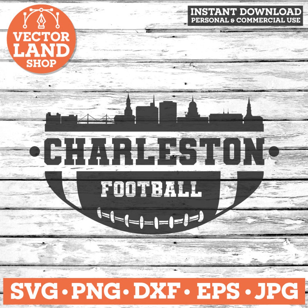 Charleston Football Svg, Charleston Svg, Football Team Logo, American ...