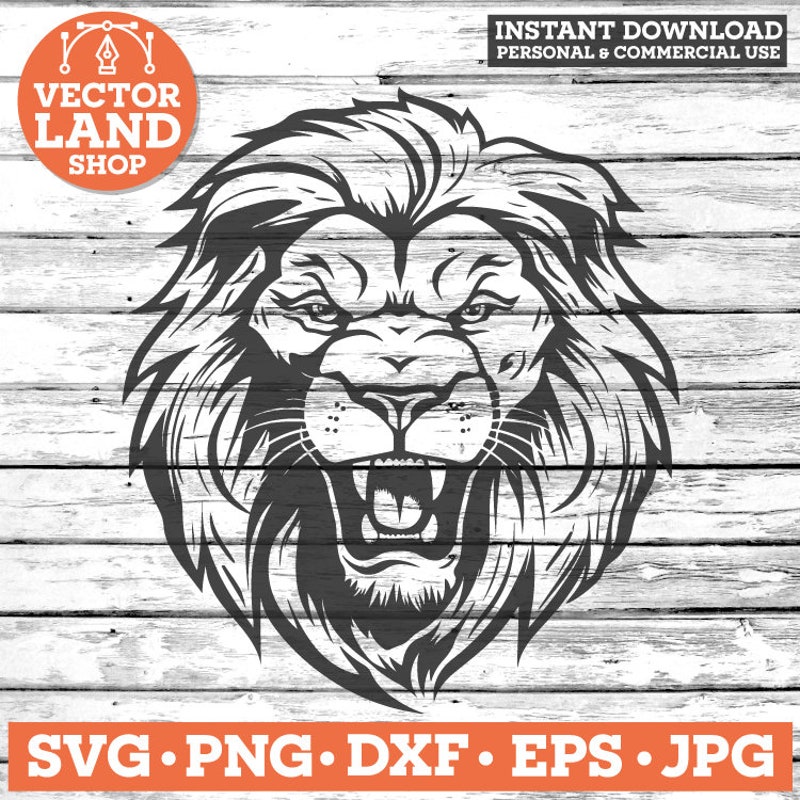 Lion Svg - Etsy