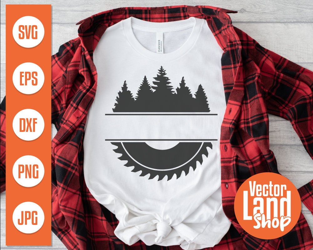Saw Blade Svg Forest Tree SVG Pine Trees Svg Silhouette - Etsy