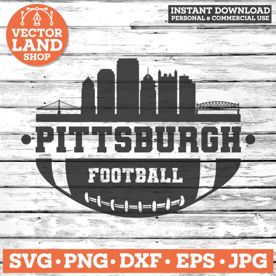 Pittsburgh Football Svg, Pittsburgh Svg, Football Team Logo, American ...