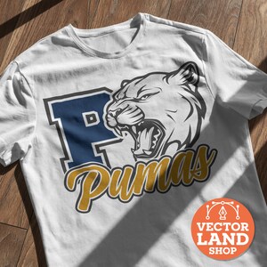 Pumas Svg, Puma Svg, Puma Png, Mascot Svg, Team Svg, Puma Logo, Team ...