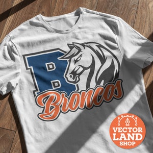 Broncos Svg, Bronco Svg, Broncos Png, Mascot Svg, Team Svg, Broncos ...