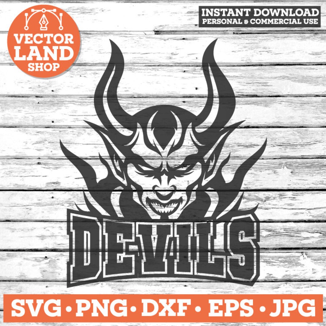 Devil Svg, Devils Svg, Devil Png, School Mascot, Devil Mascot, Team ...