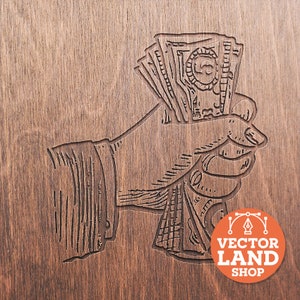 Hand Dollar Svg, Dollar Svg, Vintage Hand Svg, Dollar Bill Svg, Antique ...