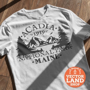 Acadia Svg, National Park Svg, Maine Svg, Maine Png, Outdoors Svg ...