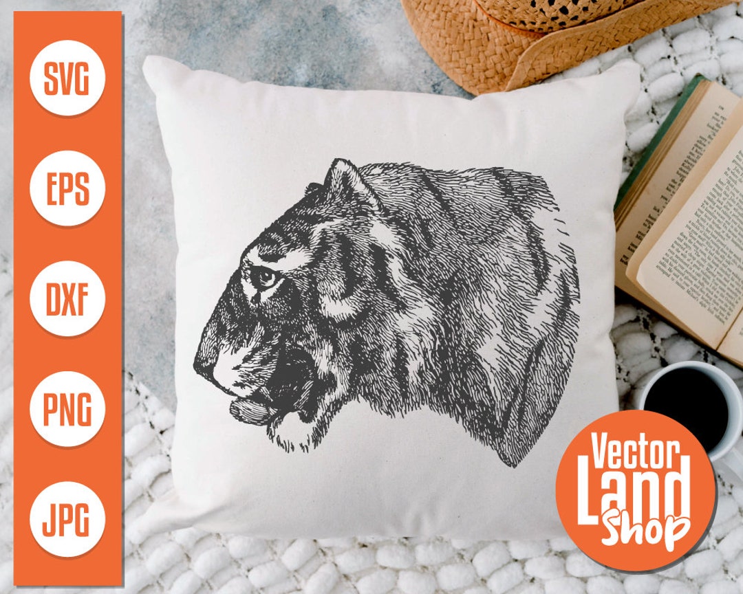 Tiger Svg Tiger Face Tiger Head Jungle Svg Animal - Etsy
