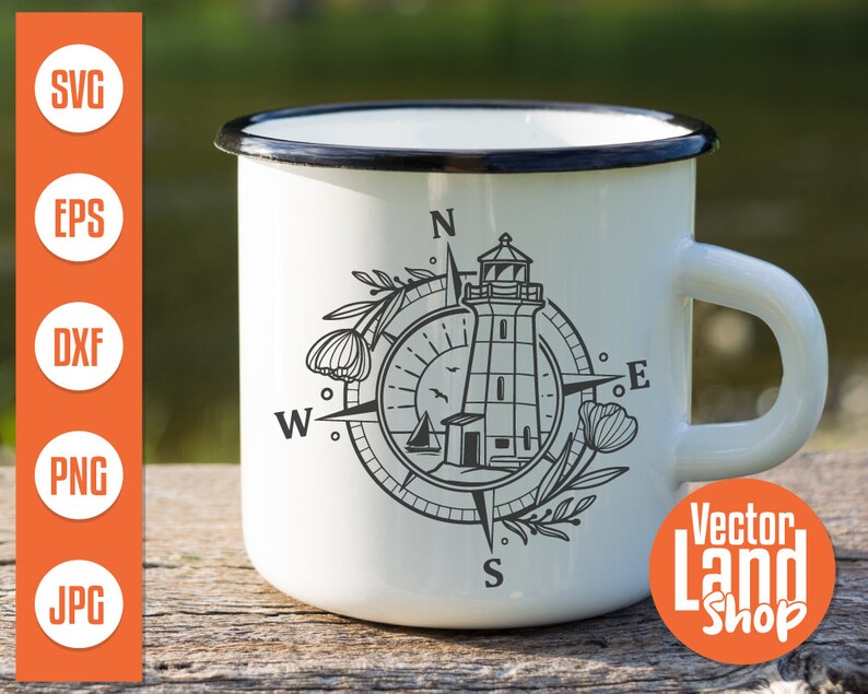 Compass SVG Lighthouse Svg Ocean Svg Adventure Svg Travel - Etsy