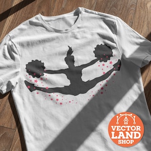 Cheerleader Svg, Toe Touch Svg, Cheerleading Svg, Cheer Stars Svg ...