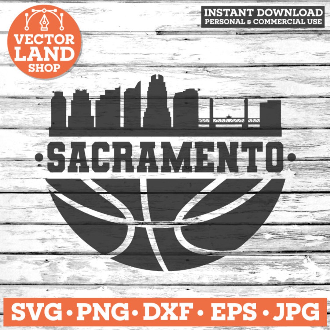 Sacramento Basketball Svg, Sacramento Svg, Basketball Team Logo ...