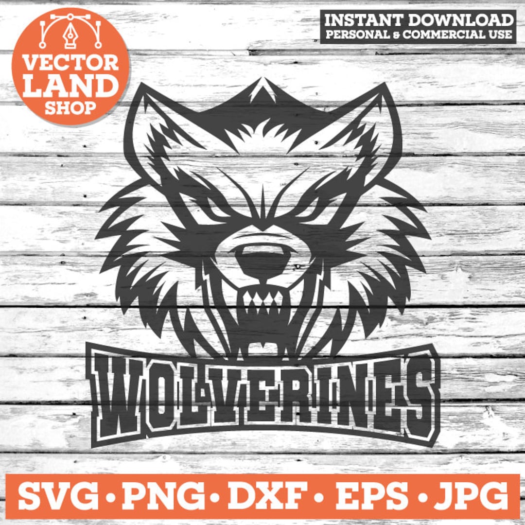 Wolverines Svg, Wolverine Svg, Mascot Svg, School Spirit, High School ...