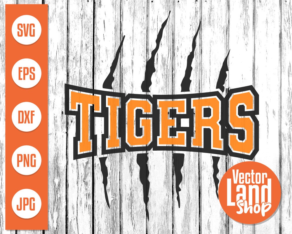 Tigers Svg Mascot Team Svg Team Logo Sports Svg University - Etsy