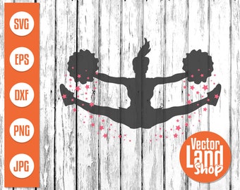 Cheer Toe Touch Svg - Etsy