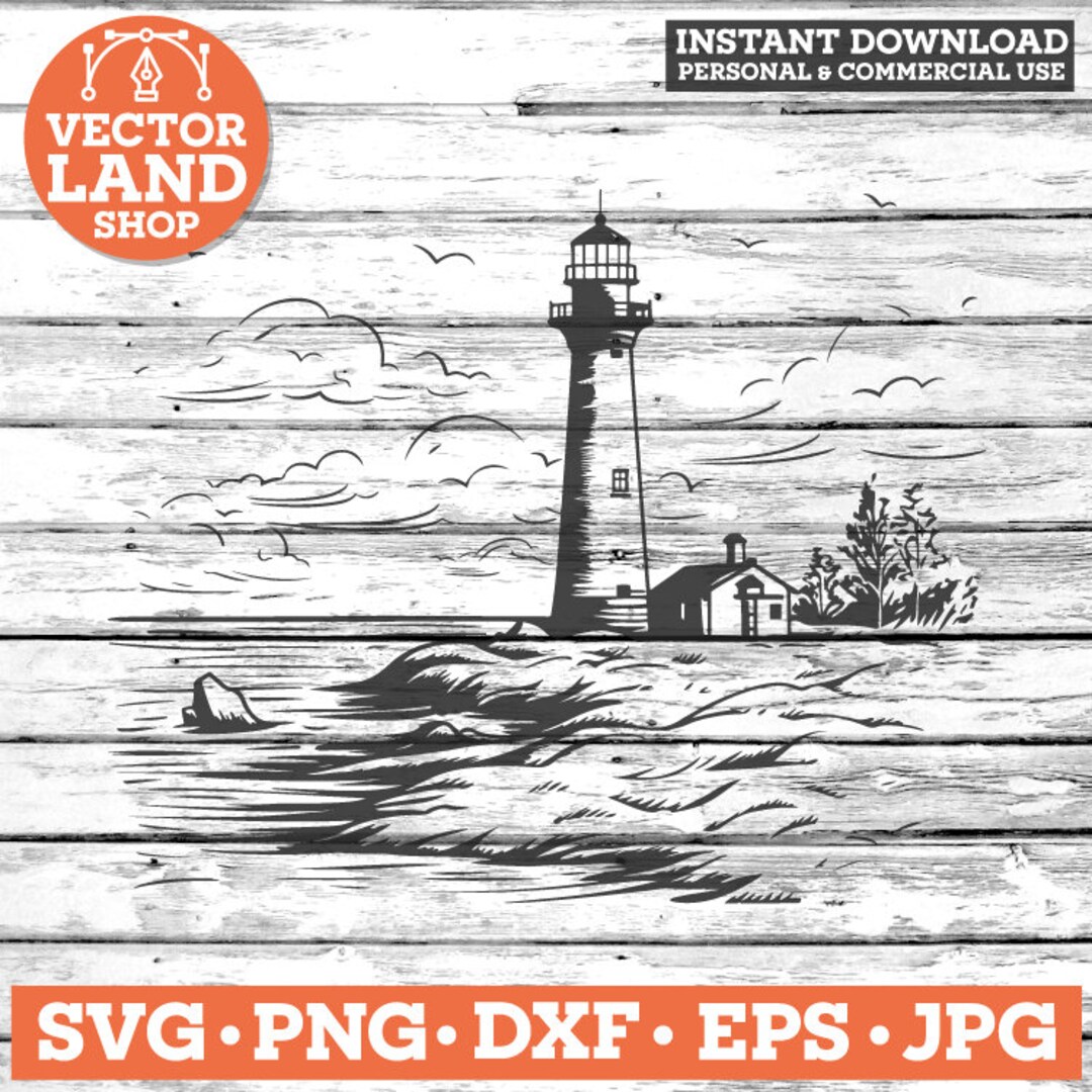 Lighthouse Svg, Lighthouse Png, Ocean Svg, Maritim Svg, Coastal Svg ...