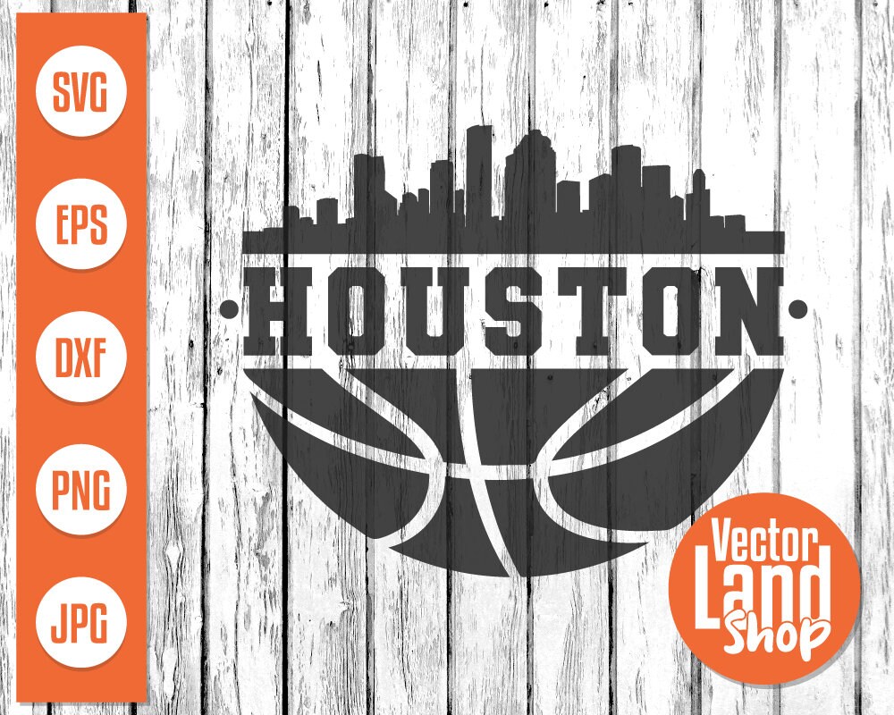 Houston Basketball Svg Houston Svg Basketball Team Logo - Etsy