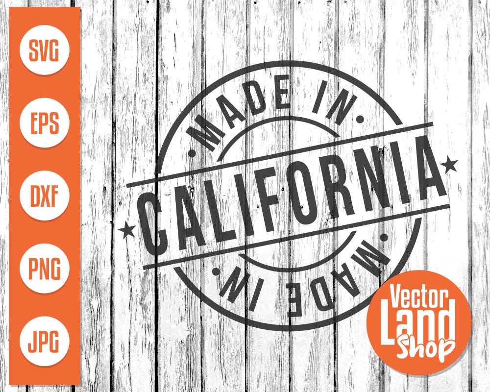 Made in California Svg California Svg United States Svg - Etsy