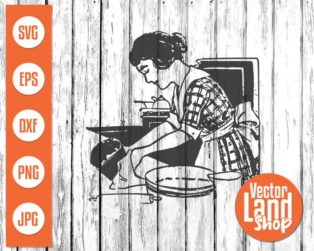 Baking Svg Baker Girl Svg Cooking Svg Kitchen Svg Female - Etsy