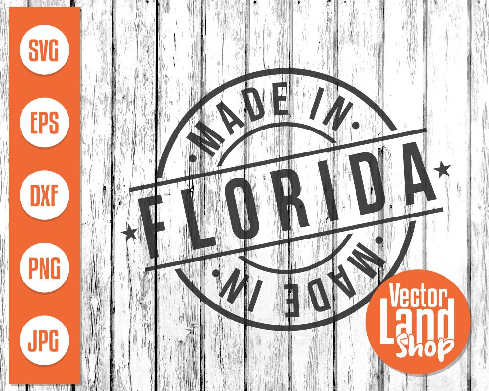 Made in Florida Svg Florida Svg United States Svg Florida - Etsy