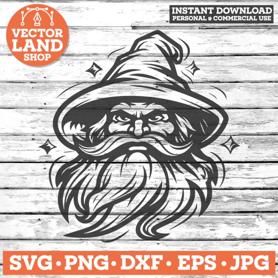 Wizard Svg Mage Svg Wizard Png Wizard Logo Wizard Clipart - Etsy