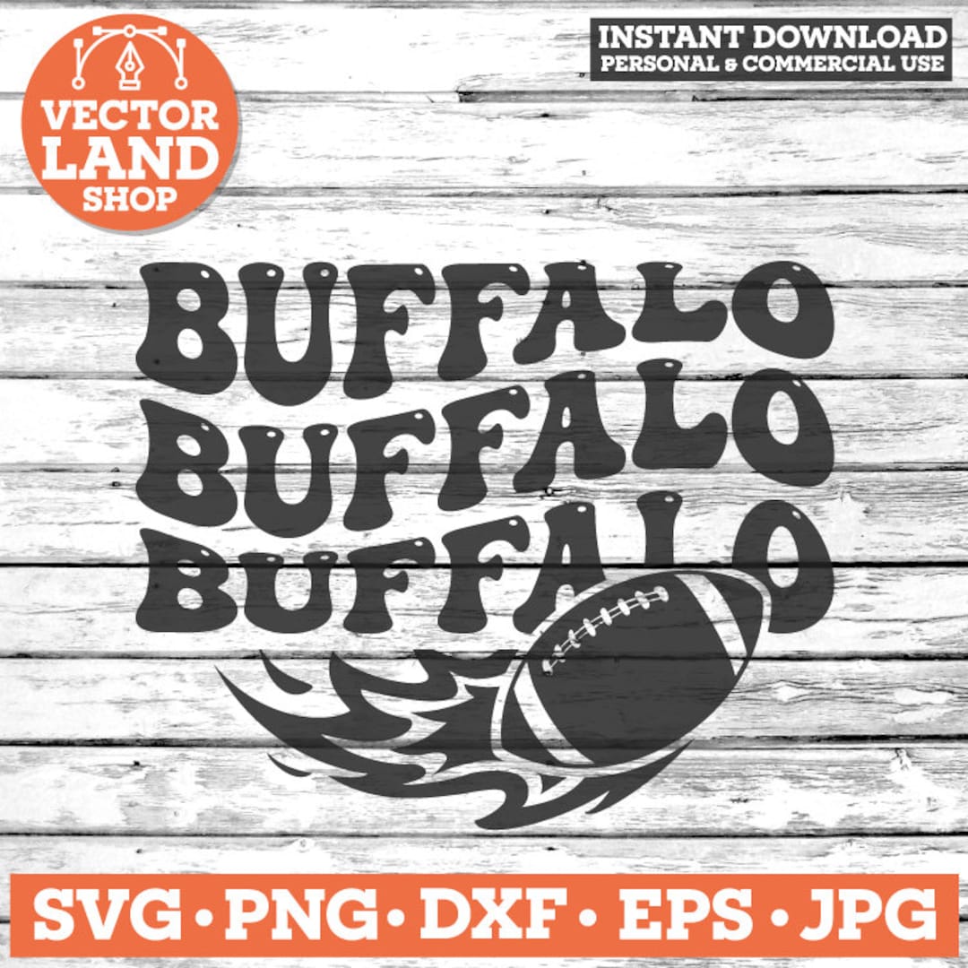 Buffalo Football Svg, Buffalo Svg, Football Team Logo, American ...