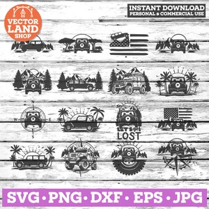 BUNDLE Offroad Svg, Adventure off Road, Compass Svg, Adventure Svg ...