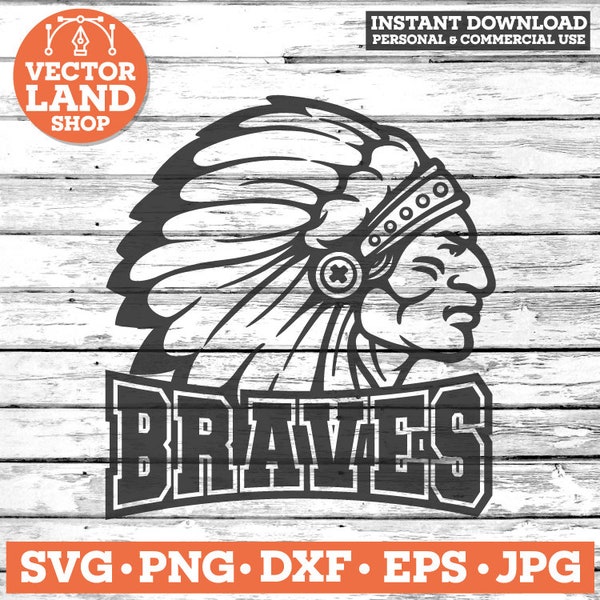 Brave Svg - Etsy