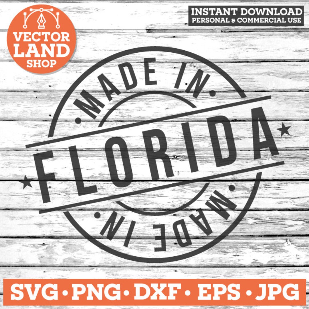 Made in Florida Svg, Florida Svg, United States Svg, Florida State Svg ...