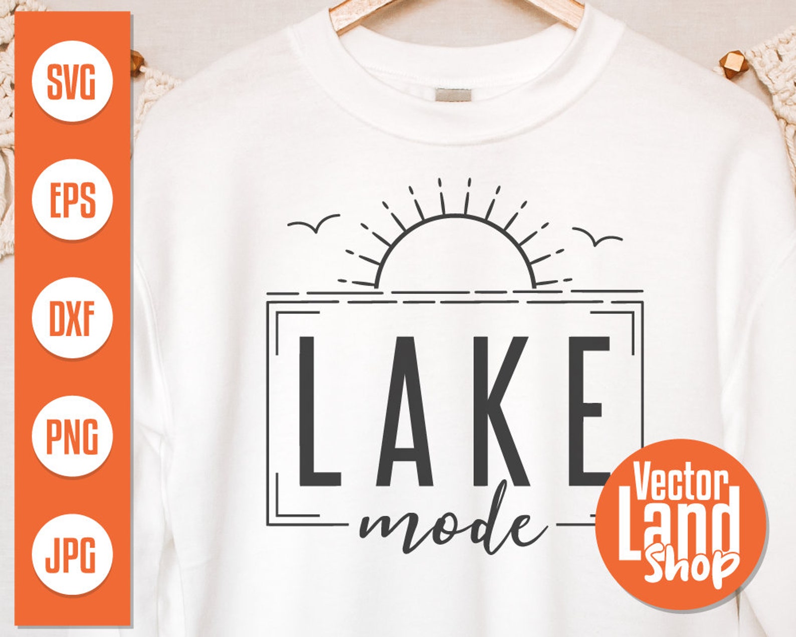 Lake Mode Svg Lake Life Svg Lake Vibes Svg Summer Svg Line - Etsy