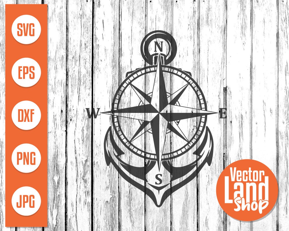 Compass SVG Anchor Svg Sailor Svg Boat Svg Travel Svg - Etsy