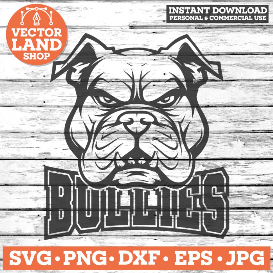 Bullies Svg, Mascot Team Svg, Team Logo, Mascot Svg, Bullies Png, Bully ...