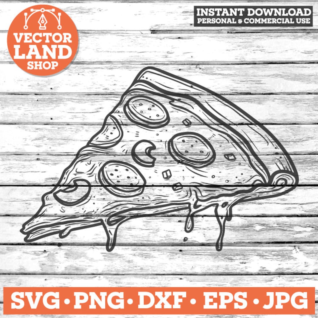 Pizza Svg, Pizza Slice Svg, Pizzeria Svg, Italian Food Svg, Pepperoni ...