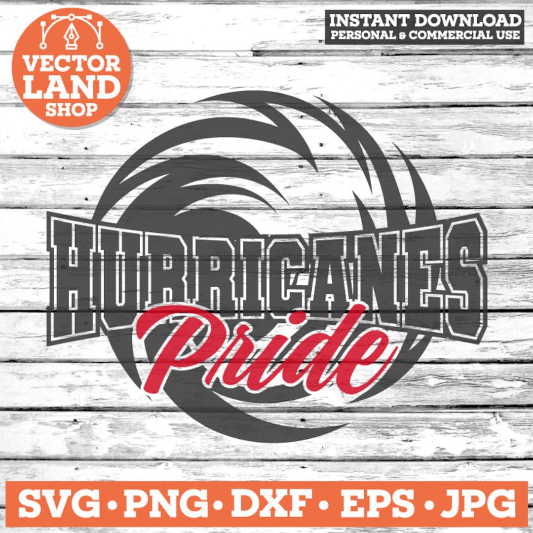 Hurricanes Svg, Hurricane svg, Mascot Svg, School Spirit, High School ...