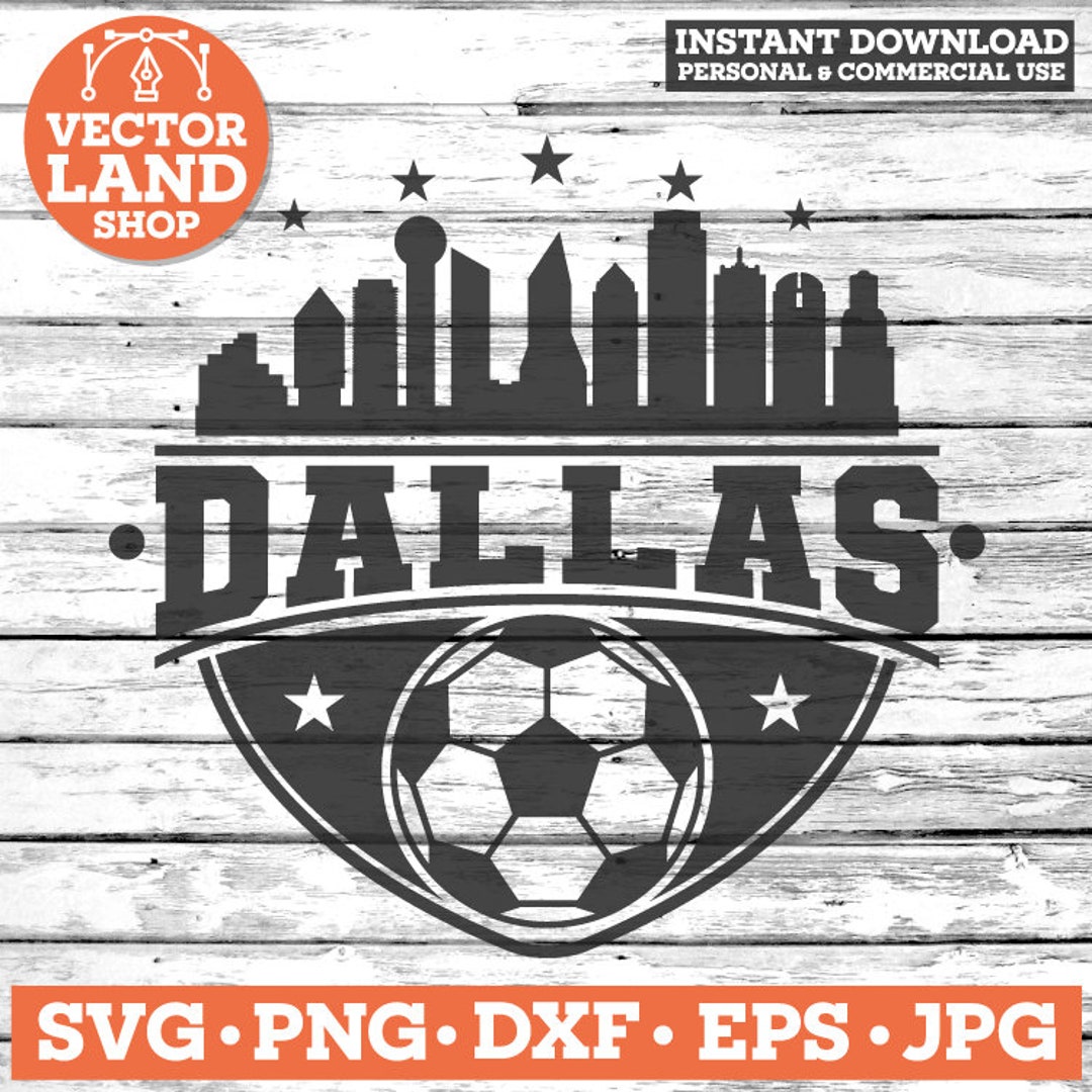 Dallas Soccer Svg, Dallas Svg, Soccer Team, Soccer Logo, Soccer Svg ...