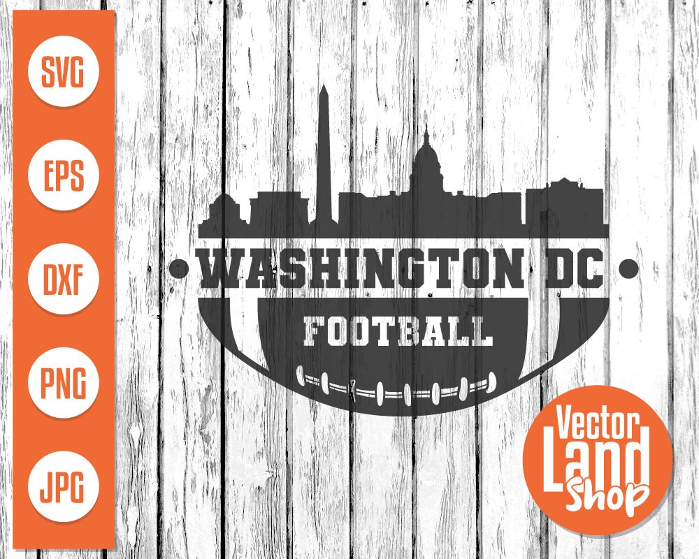 Washington DC Svg DC Svg Football Team Logo American - Etsy