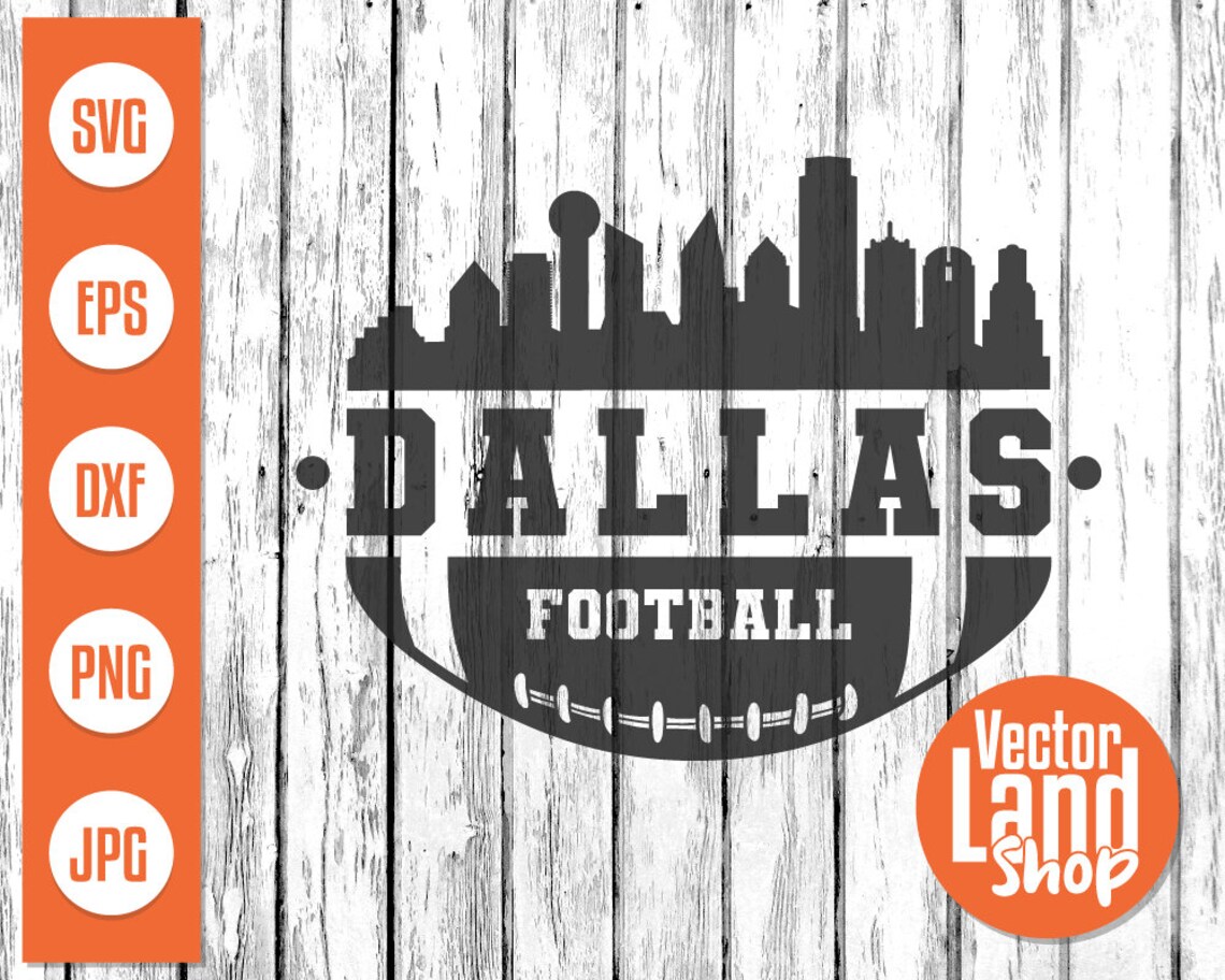 Dallas Football Svg Dallas Svg Football Team Logo American - Etsy