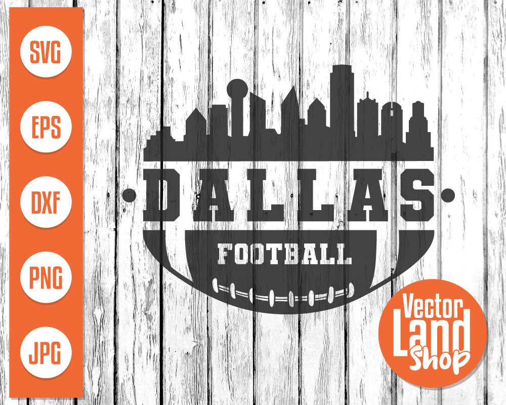 Dallas Football Svg Dallas Svg Football Team Logo American - Etsy