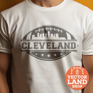 Cleveland Football Svg, Cleveland Svg, Football Team Logo, American ...